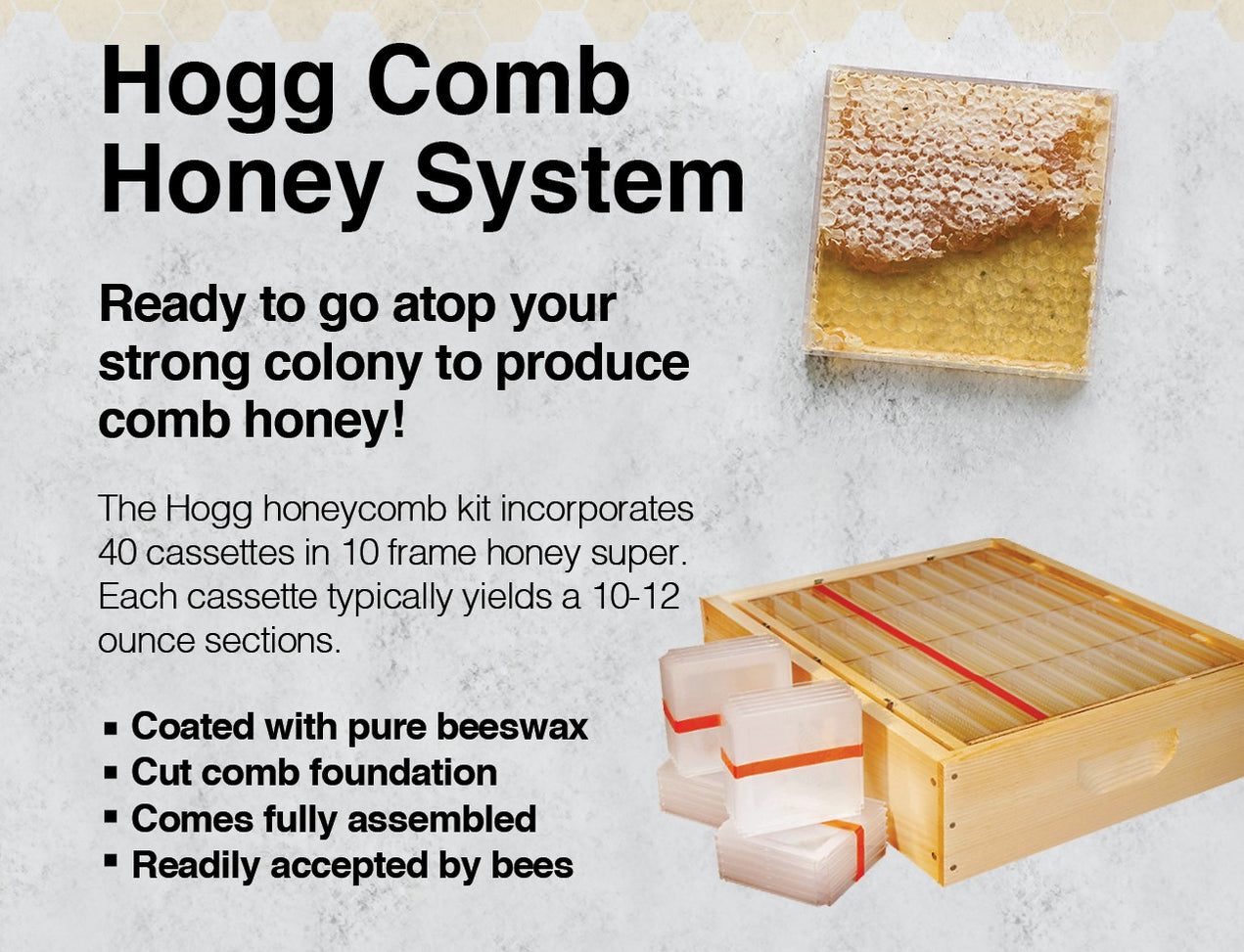 Hogg Halfcomb Honey Super Kit | Dancing Bee Equipment — Dancing Bee ...
